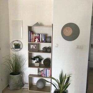 Concrete Square With Eagle Silhouette - Wall Clock - Modern Wall Clock ...