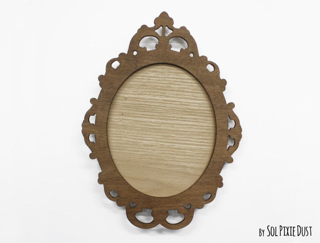 Modern Rococo Wooden Photo Frame - Oval Baroque Picture Frame - Etsy