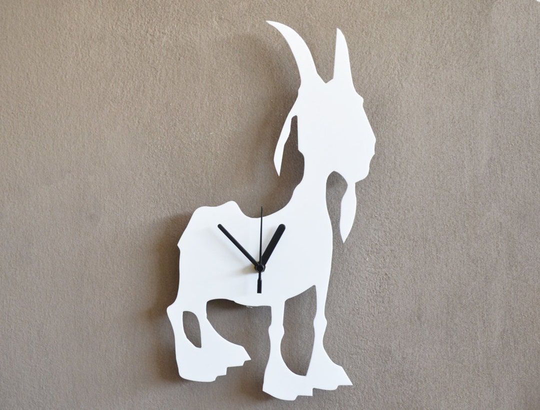 Goat - Silhouette Wall Clock - Etsy
