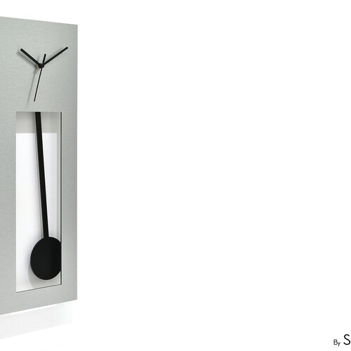 Bluntly Modern Design Grandfather Pendulum Wall Clock / - Etsy