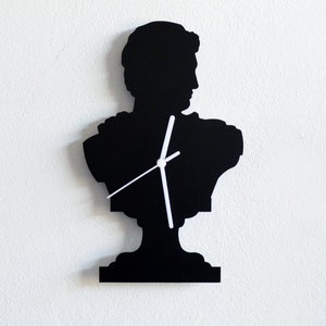 Greek Statue Bust Silhouette Wall Clock - Etsy