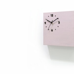 Wooden Time Box Clock - Secret Compartment - Victorian Pink Chalk ...