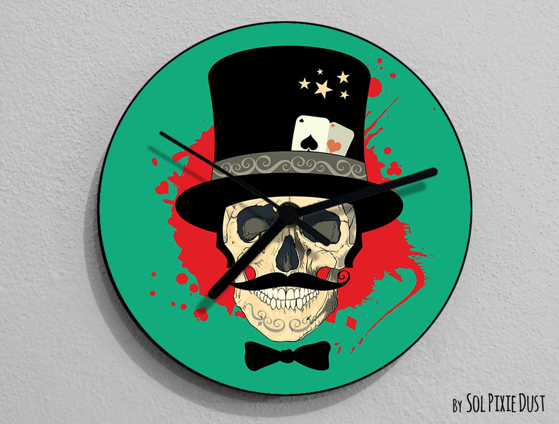 Poker Skull - Day of the Dead -dia De Los Muertos - Calavera - Wall ...