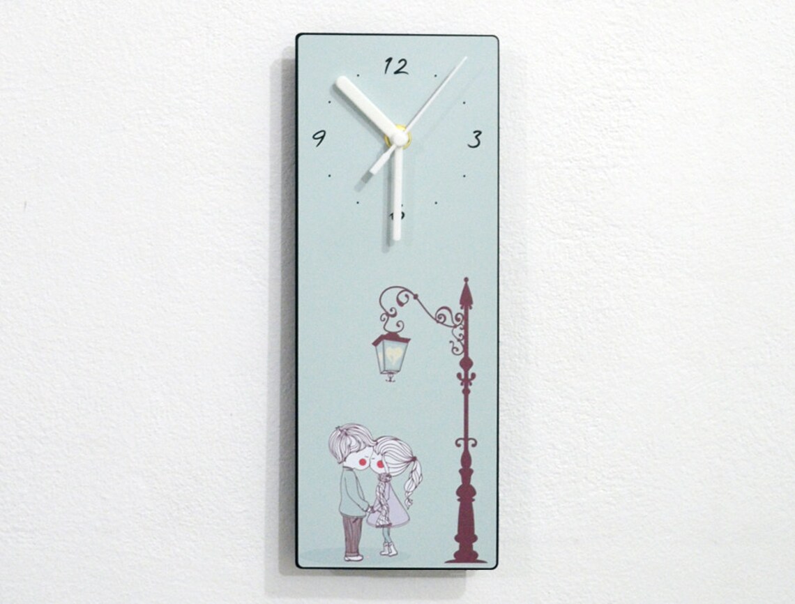 Cute Couple in Love Wall Clock - Etsy