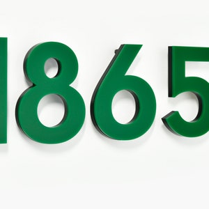 Modern House Numbers Letters - Green Acrylic - Mailbox Numbers - Home ...