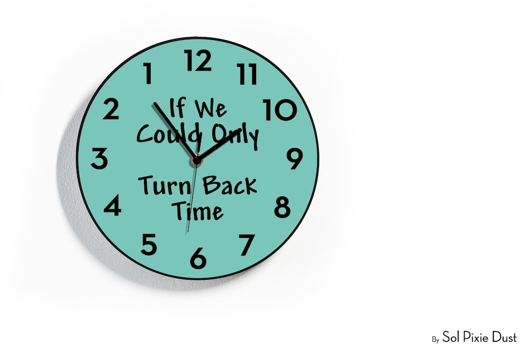Reverse Wall Clock - If We Could Turn Back Time - Backwards Running ...