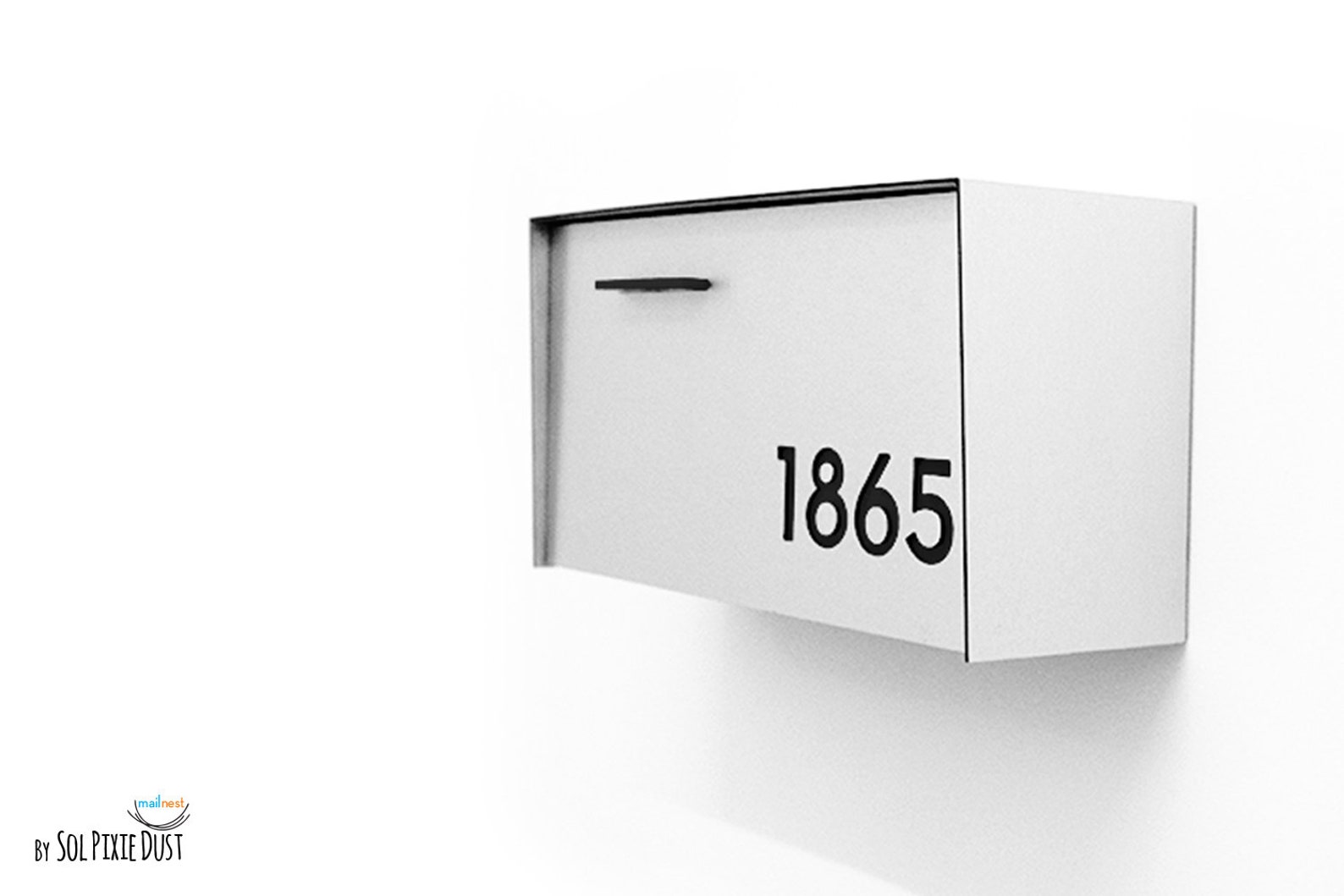 Mailbox With Brushed Aluminum Face and Body and Black Acrylic - Etsy