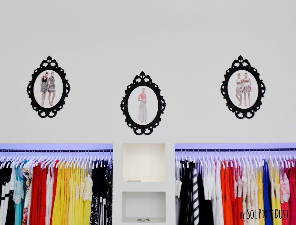 Modern Rococo Wooden Photo Frame Oval Baroque Picture Frame | Etsy