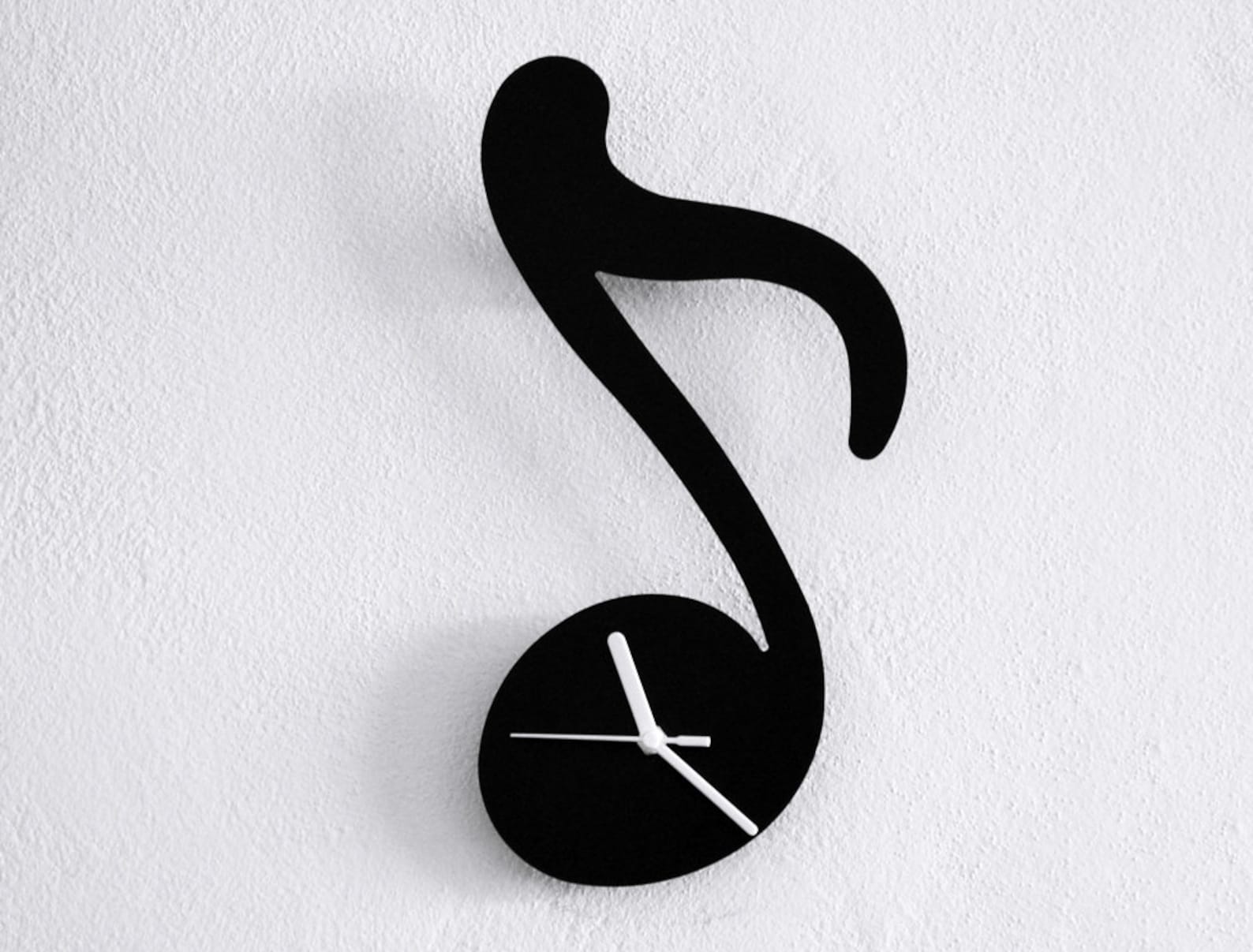 Music Note Wall Clock - Etsy