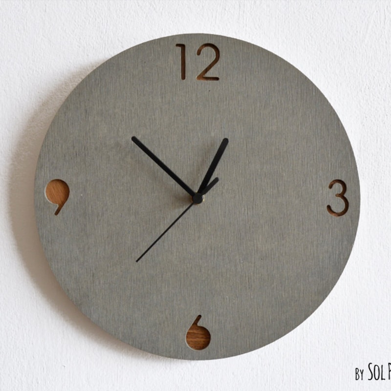 Modern Wall Clock - Etsy
