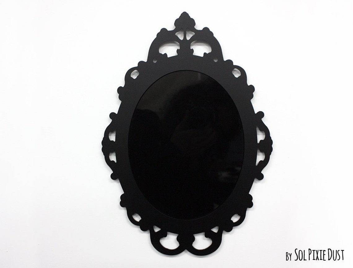 Modern Rococo Black Photo Frame - Oval Baroque Picture Frame - Etsy