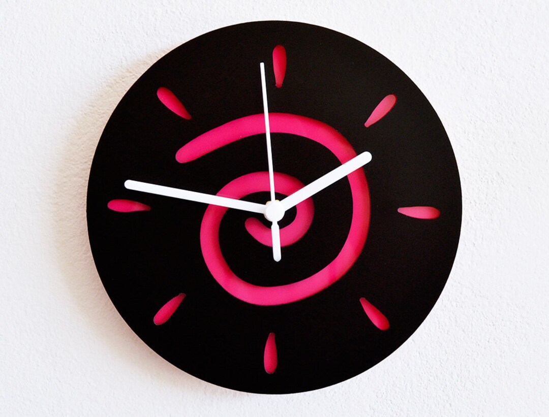 Spiral Silhouette - Wall Clock - Etsy