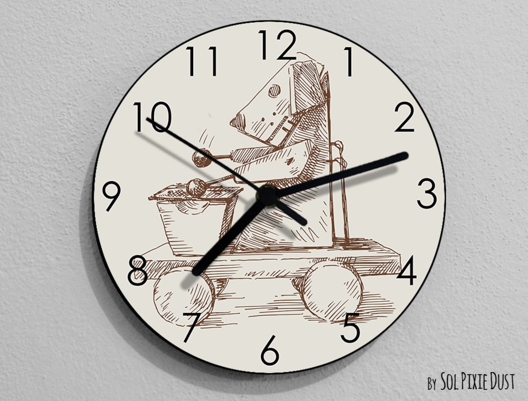 Vintage Toy Wall Clock - Kids Nursery Room, Teens Room, Baby Room ...