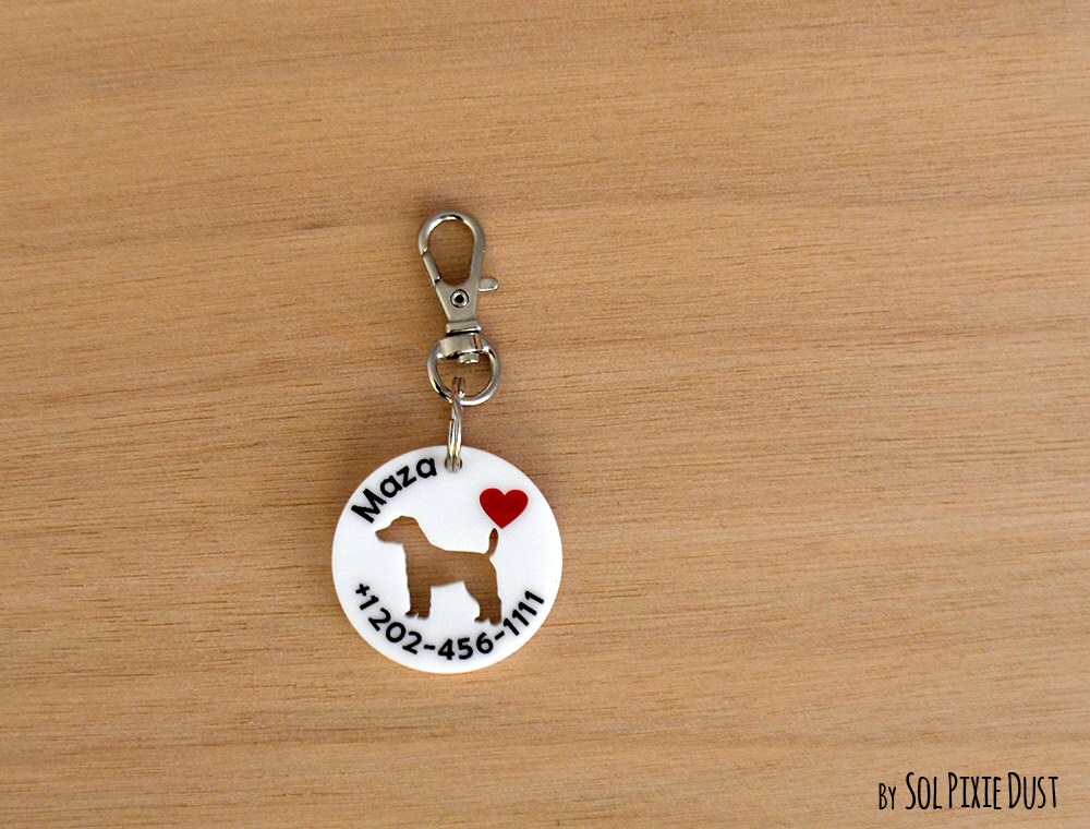 Dog Tag - Jack Russel Terrier - Personalized Pet ID, Pet Accessory - Etsy
