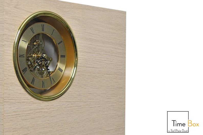 Wooden Time Box Skeleton Clock Face Wall Clock Natural Wood - Etsy