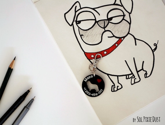 Dog Tag Cavalier King Charles Spaniel Personalized Pet ID | Etsy