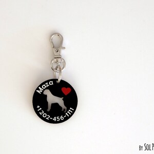 Dog Tag - Boxer Dog - Personalized Pet ID, Pet Accessory - Etsy