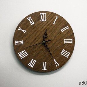 Simply Wood Circle Wall Clock - Etsy