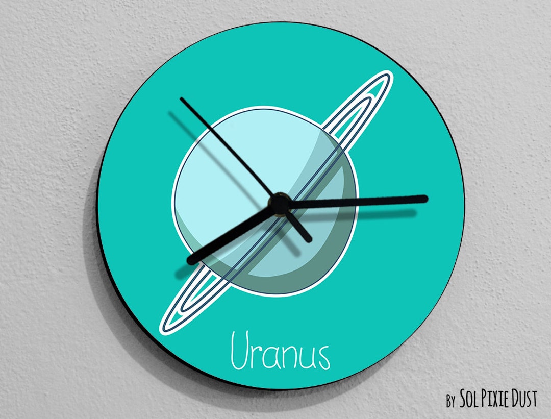 Uranus - Planet Wall Clock - Etsy