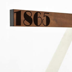 Modern House Plaque - Custom Number Sign - Broadway Font Numbers ...