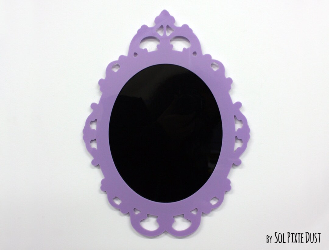 Modern Rococo Purple Photo Frame - Oval Baroque Picture Frame - Etsy