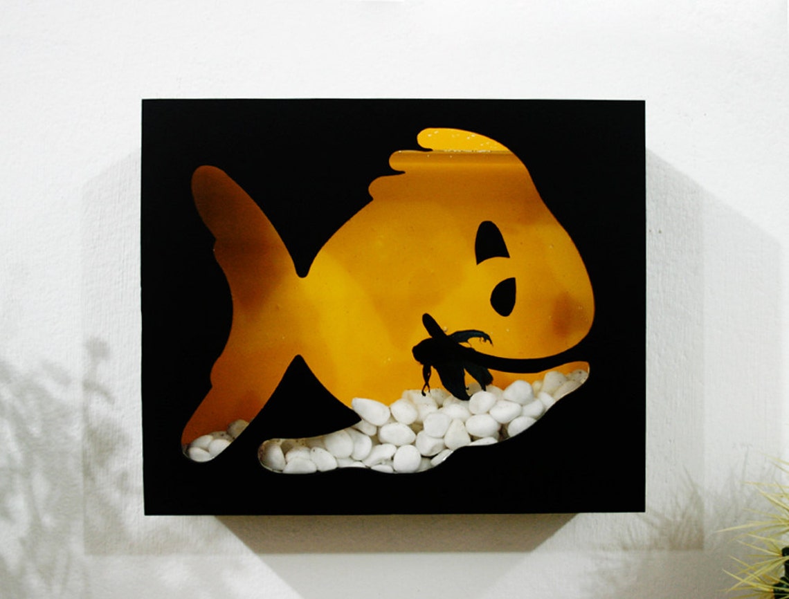 Modern Betta Fish Tank Aquarium Desktop Aquarium or Wall - Etsy