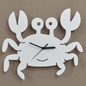 Crab Kids Cartoon Silhouette - Wall Clock - Etsy