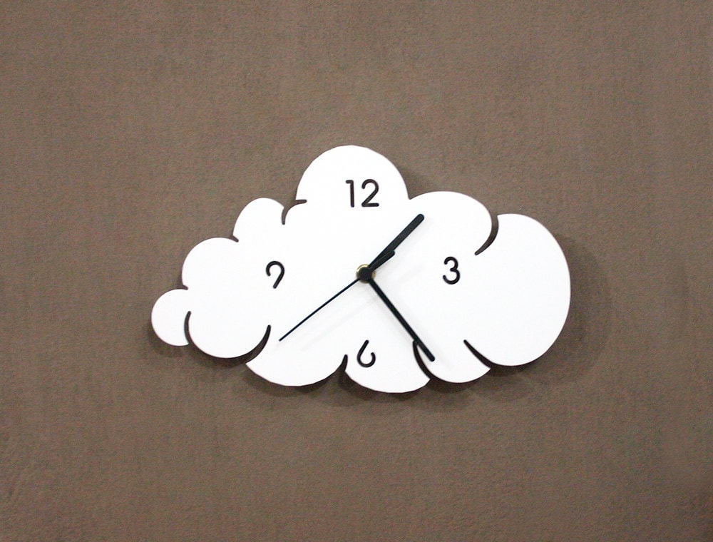 Cloud Wall Clock - Etsy