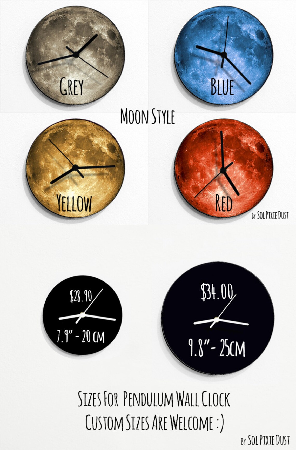 Girl Swinging on Tire Pendulum Wall Clock - Etsy