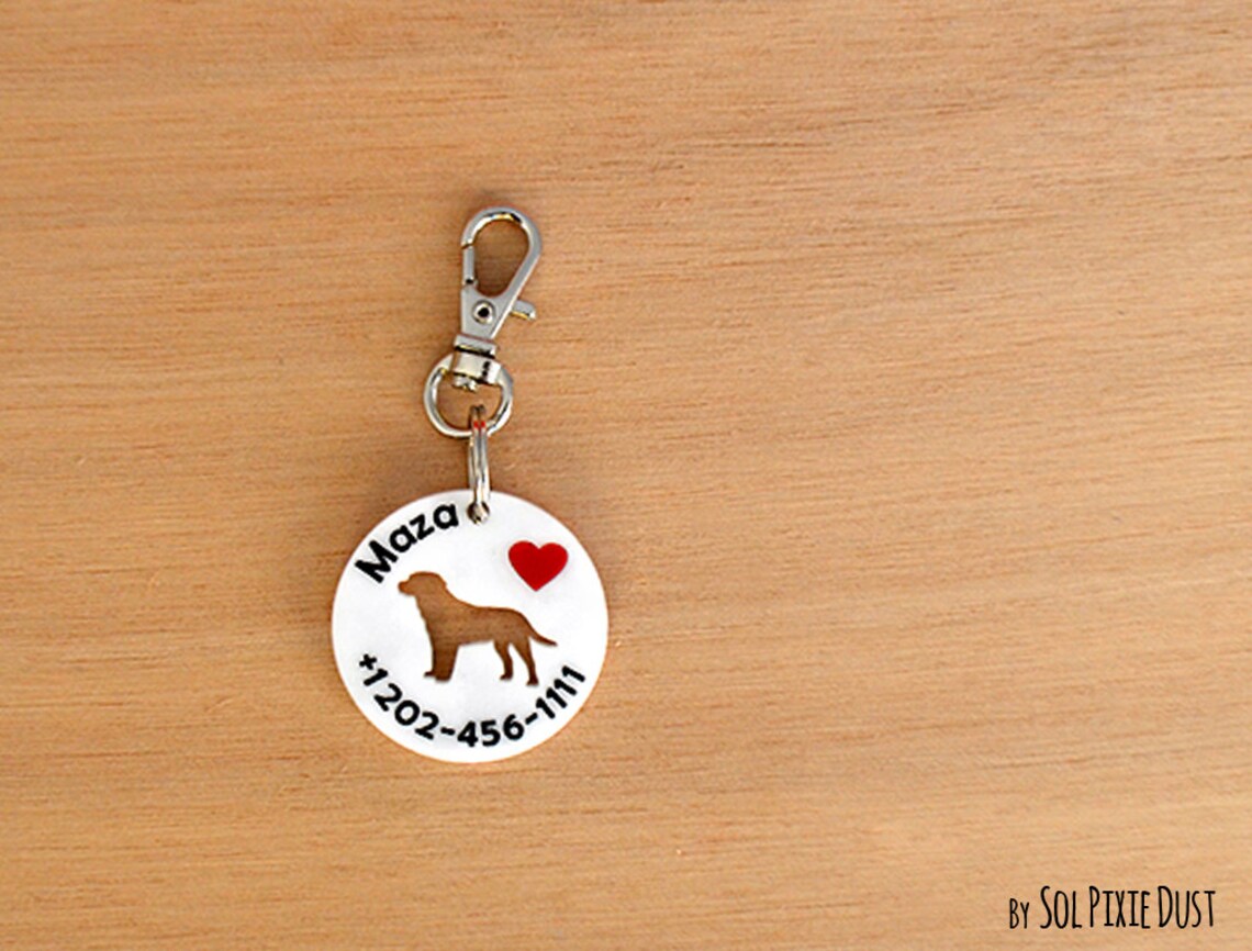 Dog Tag - English Labrador Retriever - Personalized Pet ID, Pet ...