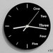 Letters and Numbers Wall Clock - Etsy