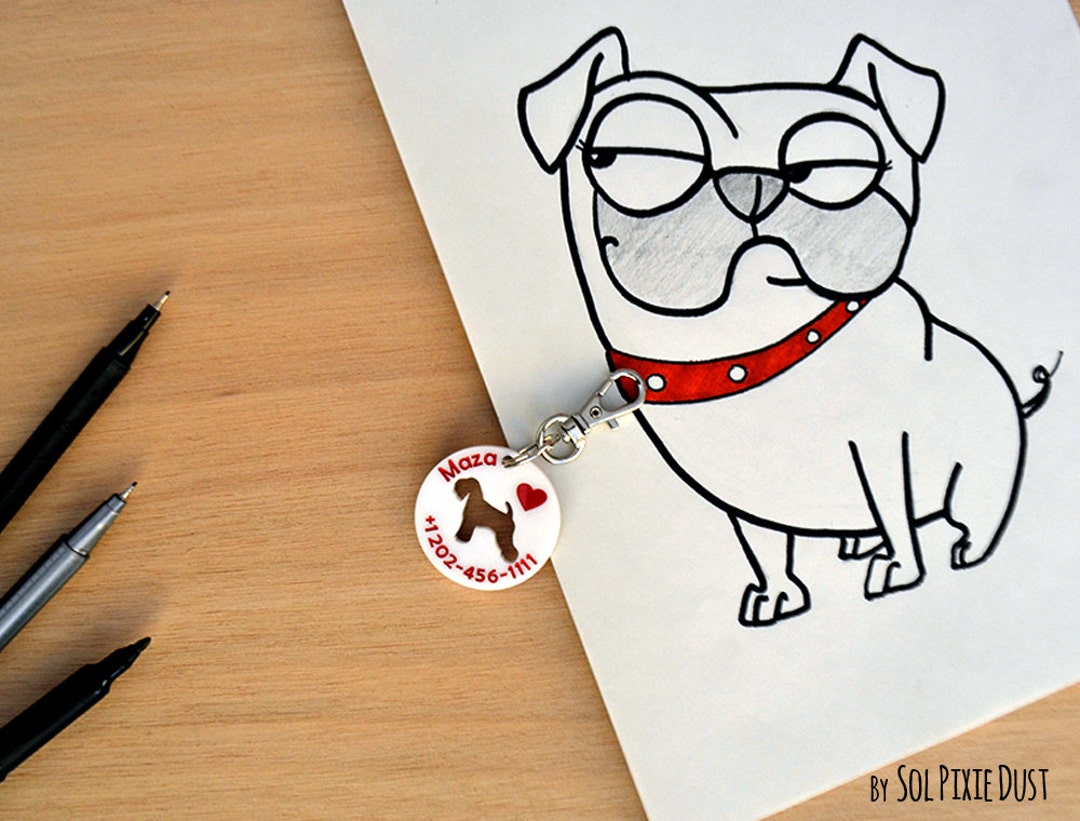 Dog Tag - Soft Coated Wheaten Terrier - Personalized Pet ID, Pet ...