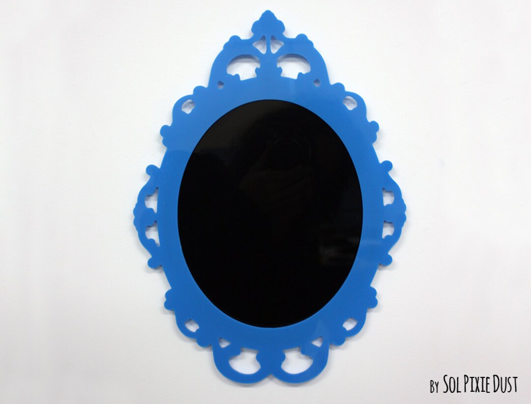Modern Rococo Blue Photo Frame - Oval Baroque Picture Frame - Etsy