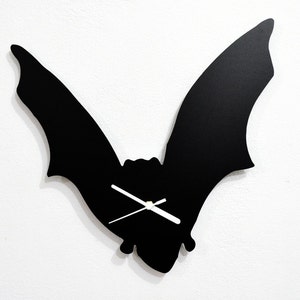 Halloween Bat Silhouette - Wall Clock - Etsy