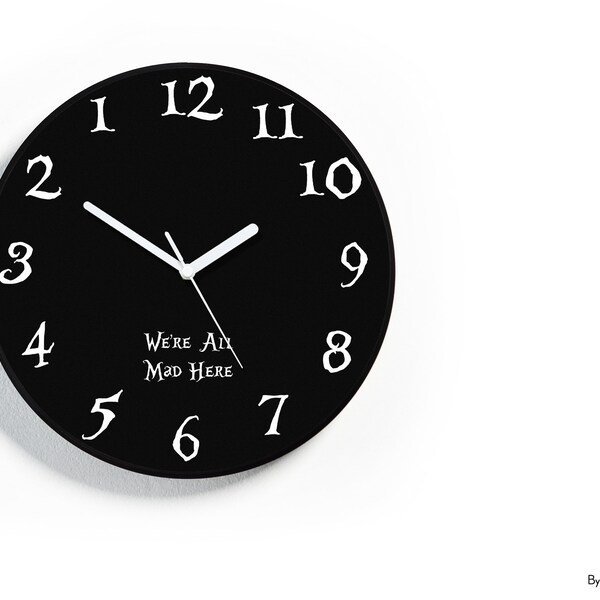 Backwards Wall Clock - Etsy