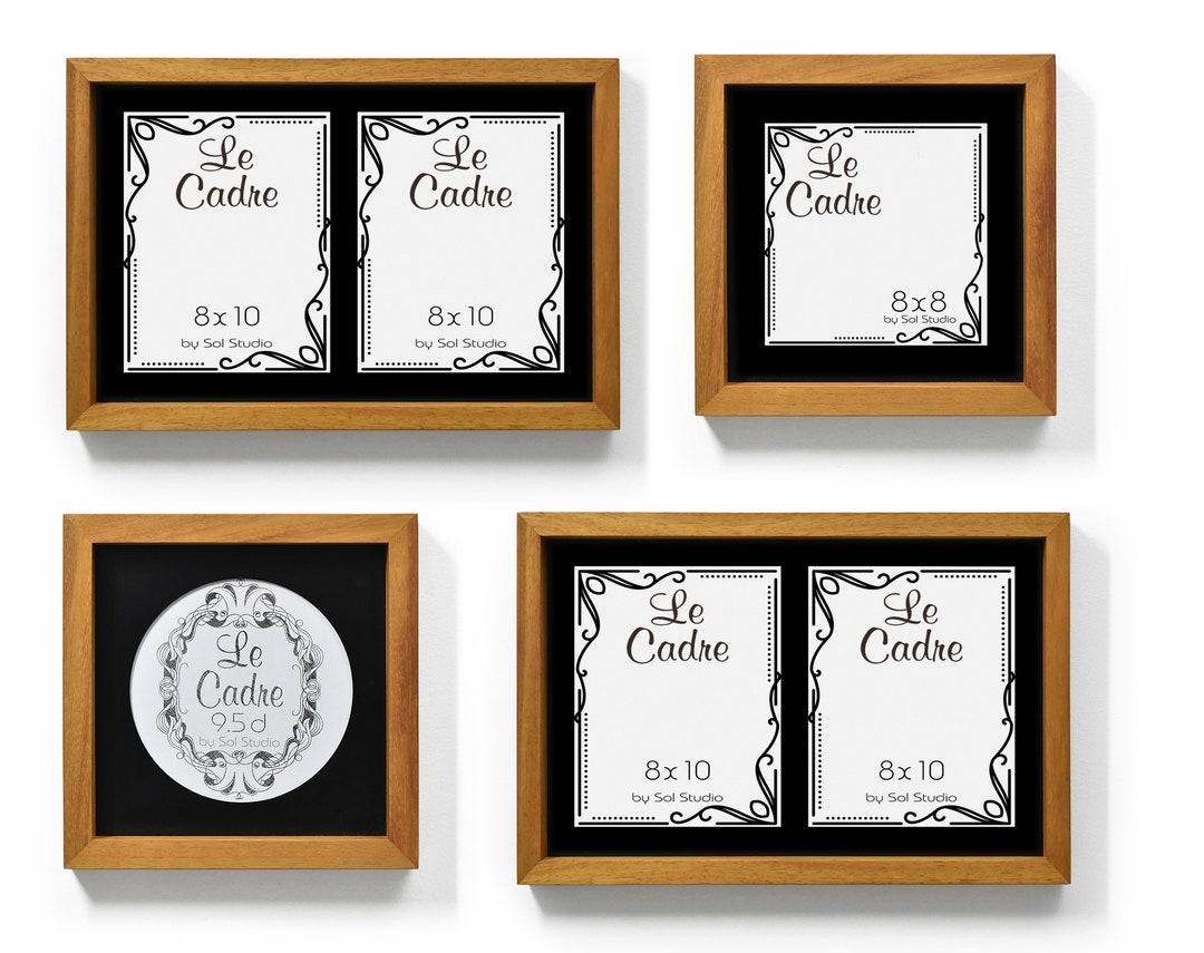 Le Cadre Picture Frames Set for Wall, Modern Wooden Photo Frames Made ...