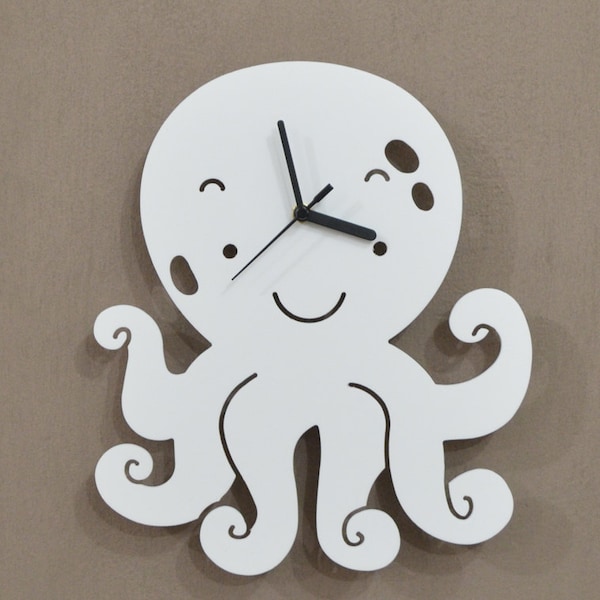 Octopus Wall Clock - Etsy