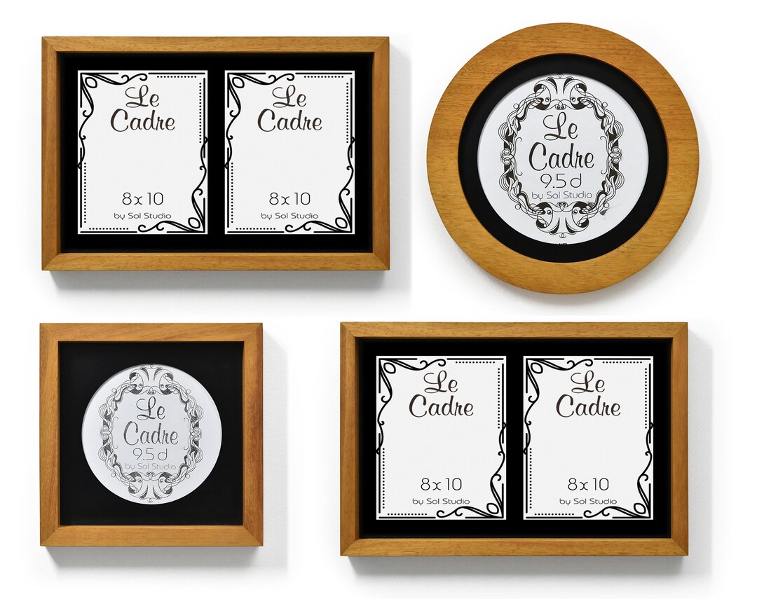 Le Cadre Picture Frames Set for Wall, Modern Wooden Photo Frames Made ...