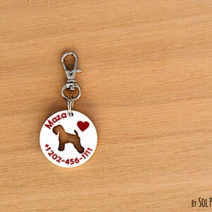 Dog Tag - Soft Coated Wheaten Terrier - Personalized Pet ID, Pet ...