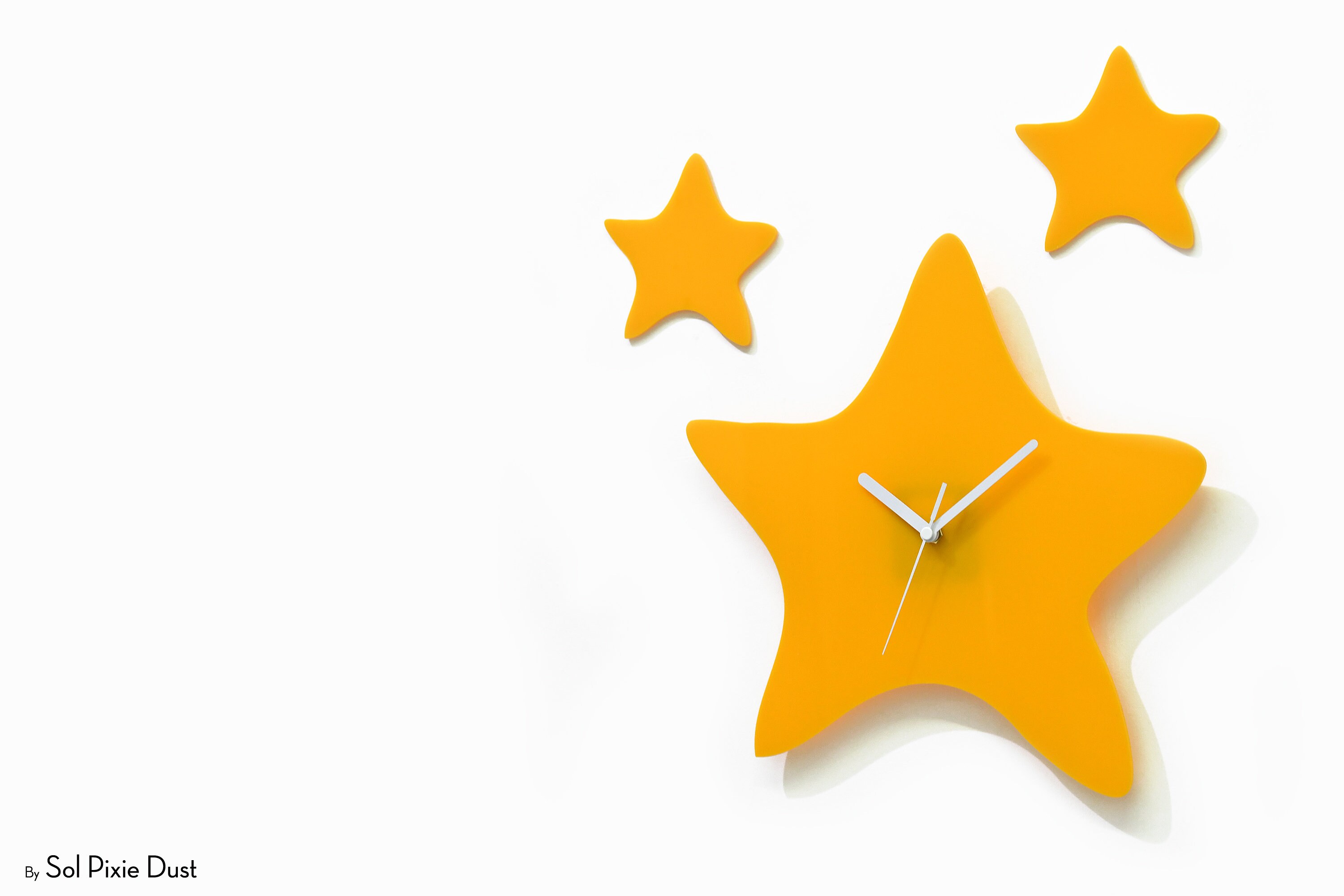 Twinkle Little Star Silhouette Wall Clock Kids Nursery Room | Etsy