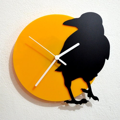 Vampire Bat Silhouette Wall Clock | Etsy UK