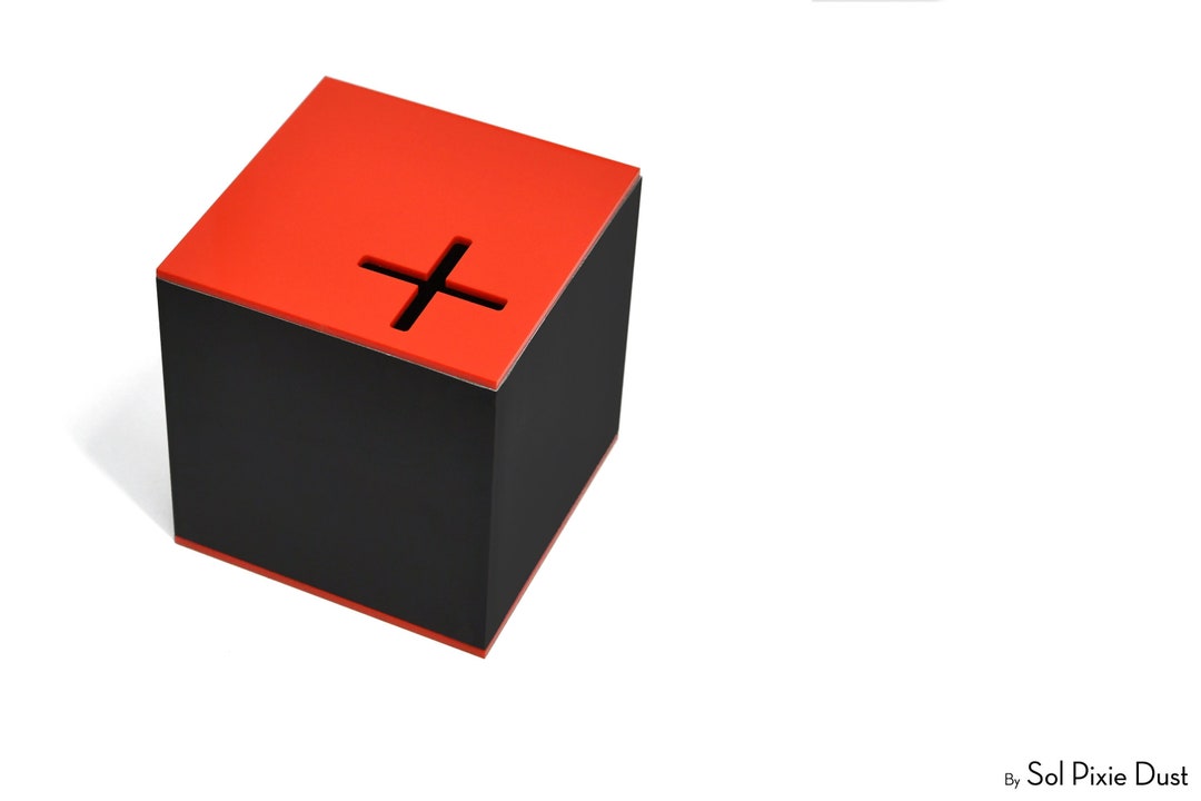 Aluminum Money Box Square - Money Bank - Holiday Fund Box - Table ...