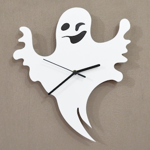Halloween Cute Ghost Silhouette - Wall Clock - Etsy