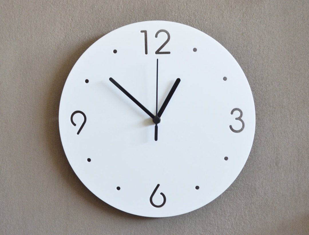 Simply Circle With Numbers - Modern Wall Clock - Etsy