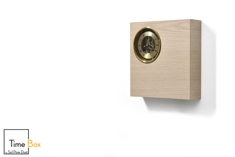 Wooden Time Box Skeleton Clock Face Wall Clock Natural Wood - Etsy