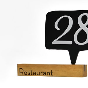 Modern Table Numbers Sign - Personalized Laser Engraving - Restaurant ...