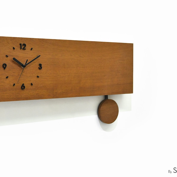 Modern Wood Clock - Etsy