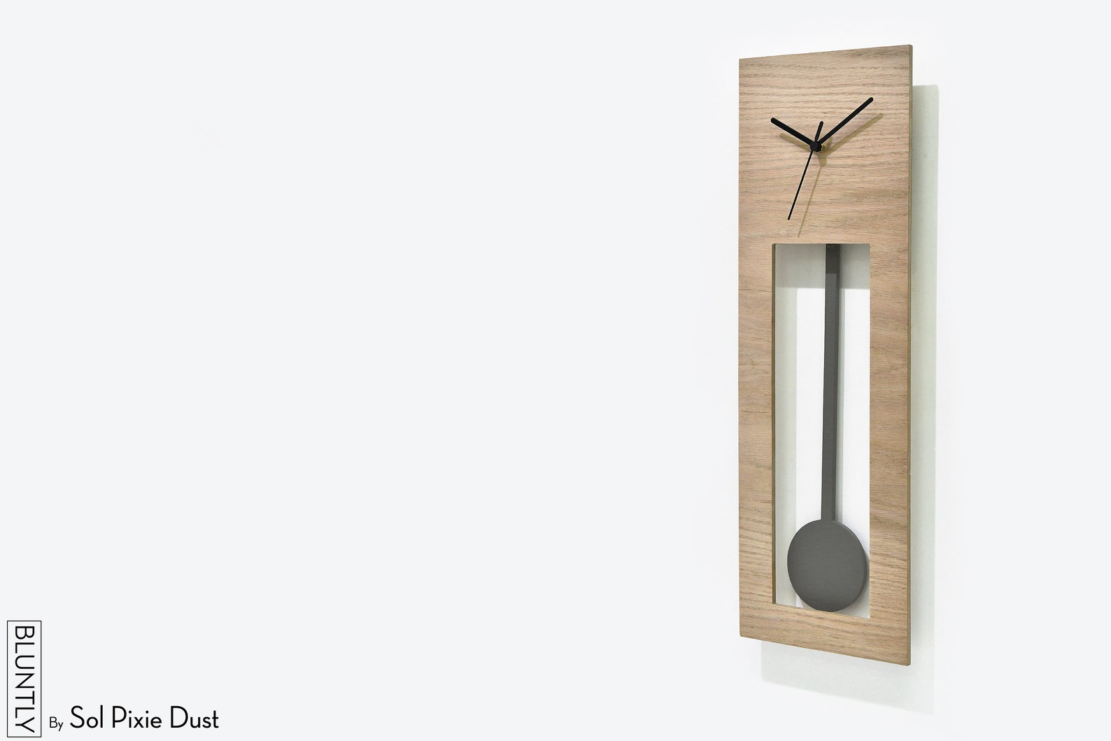Bluntly Modern Design - Wooden Grandfather Pendulum - Wall Clock ...