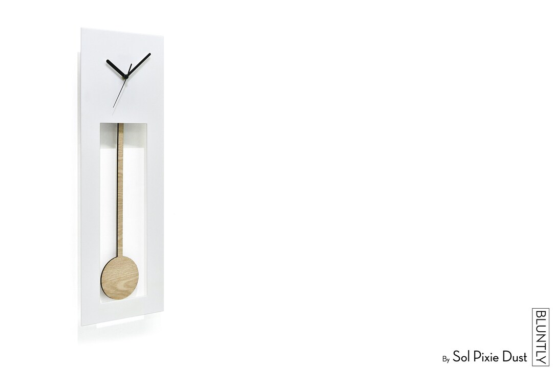 Bluntly Modern Design - Modern Grandfather Pendulum - Wall Clock ...