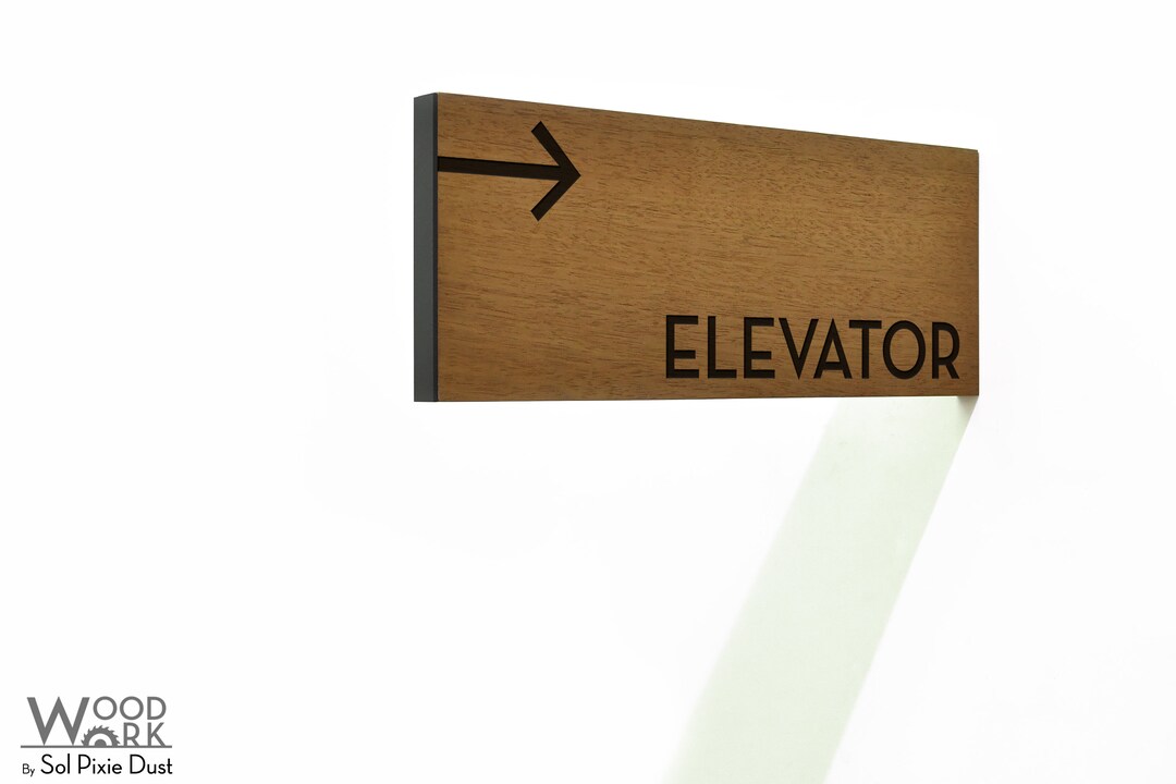 Custom Directional Sign - Wayfinding Sign - Elevator Sign - Directional ...
